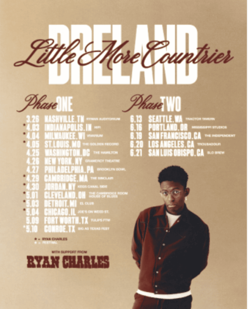 BRELAND REVEALS SECOND PHASE OF HEADLINING LITTLE MORE COUNTRIER TOUR ...