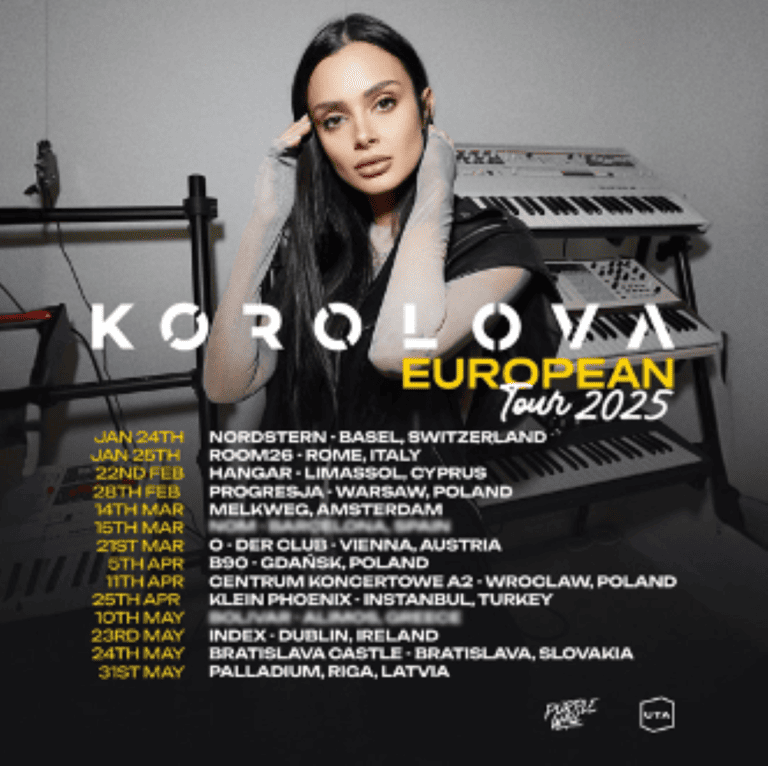 KOROLOVA ANNOUNCES 2025 EUROPEAN TOUR